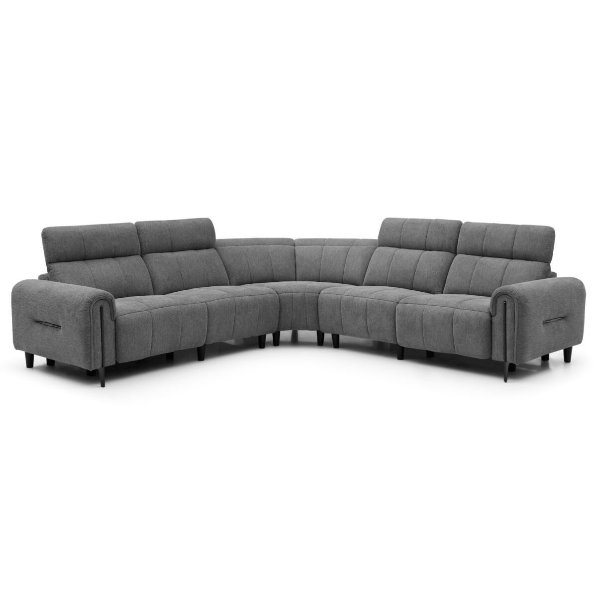 ΓΩΝΙΑΚΟΣ ΚΑΝΑΠΕΣ ΜΕ RECLINE ORACLE HM3290.01 ΓΚΡΙ ΥΦΑΣΜΑ 260x260x90 ...