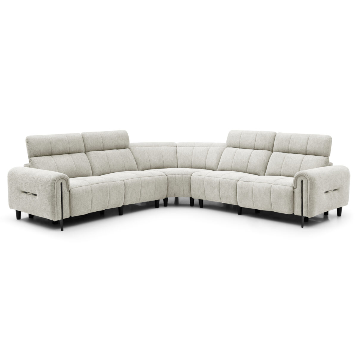 ΓΩΝΙΑΚΟΣ ΚΑΝΑΠΕΣ ΜΕ RECLINE ORACLE HM3290.02 ΜΠΕΖ ΥΦΑΣΜΑ 293x293x98Υεκ ...