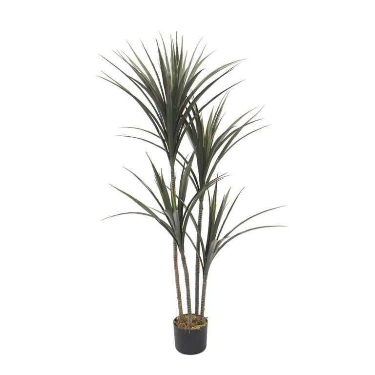 YUCCA ΔΕΝΤΡΟ ΤΕΧΝΗΤΟ ΣΕ ΓΛΑΣΤΡΑ 130cm PE ΠΡΑΣΙΝΟ - RISHOP