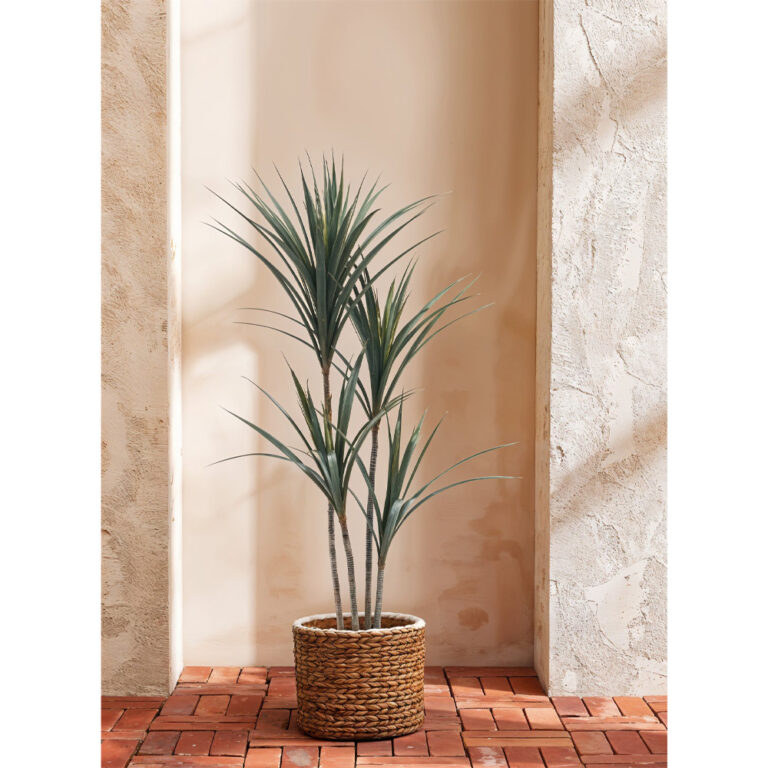 YUCCA ΔΕΝΤΡΟ ΤΕΧΝΗΤΟ ΣΕ ΓΛΑΣΤΡΑ 130cm PE ΠΡΑΣΙΝΟ - RISHOP